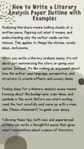 How To Write A Literary Analysis Paper | Guide, Outline, And Examples