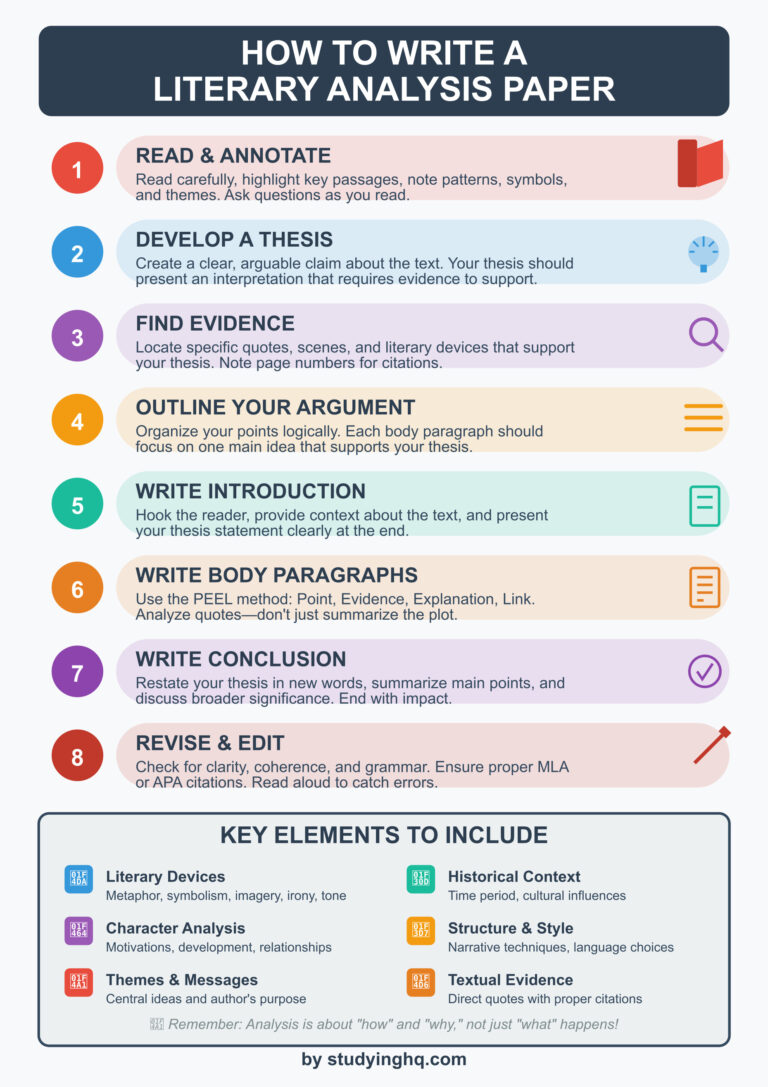 How To Write A Literary Analysis Paper | Guide, Outline, And Examples