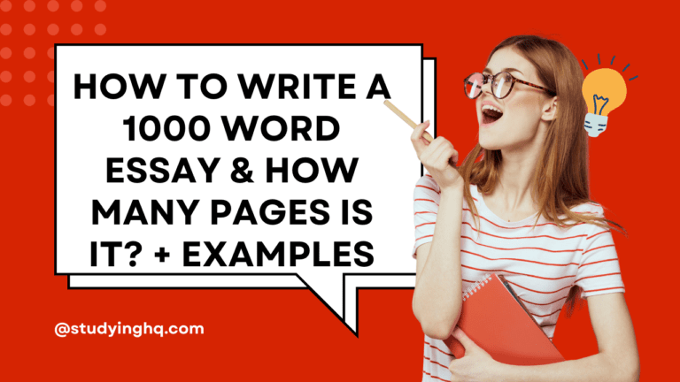 How To Write A 1000 Word Essay & How Many Pages Is It? + Examples